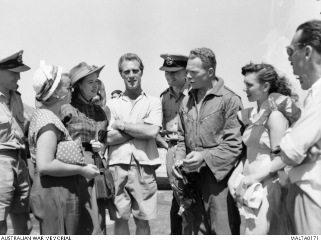 The Commanding Officer of 75 Squadron RAAF, Squadron Leader Ken Andrews ...