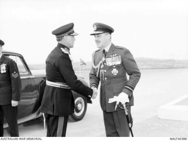 His Excellency the Governor of Malta and Commander in Chief Sir Robert ...