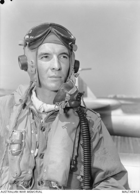 Portrait of Sergeant (Sgt) Pilot John 'Jake' Jacobs of Warwick, Qld in ...