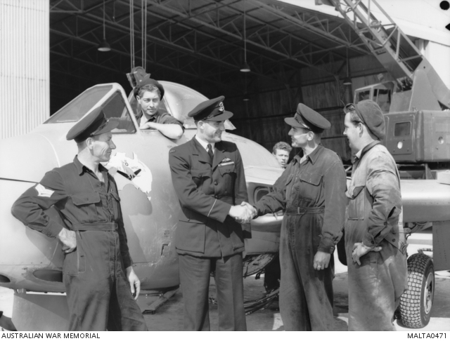 Ground staff of 78 Fighter Wing RAAF saying goodbye to Flying Officer ...