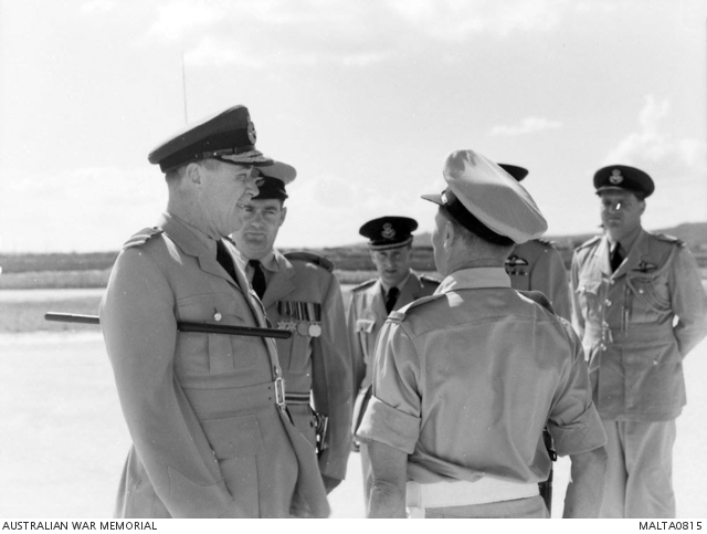 Air Chief Marshal Sir Arthur Sanders, retiring Commander in Chief of ...