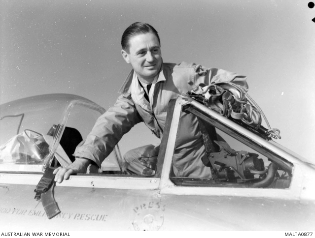 Portrait of Flight Lieutenant (Flt Lt) Eric Ramsay DFC of South Perth ...