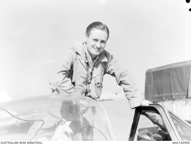 Portrait of Flight Lieutenant (Flt Lt) Eric Ramsay DFC of Perth, WA ...