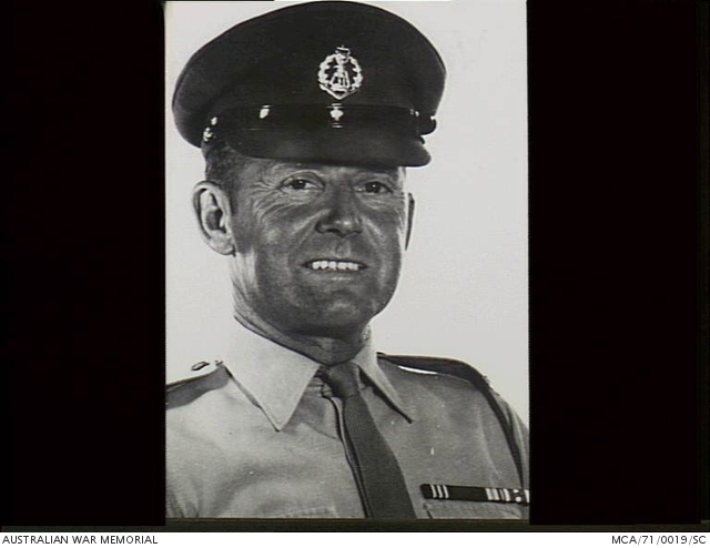 1971. Portrait of Warrant Officer class 2 (WO2) R. J. Pennman MM. WO2 Pennman was awarded the ...