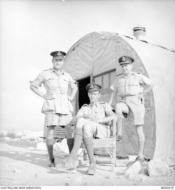 Mersa Matruh. A group portrait of RAAF Administrative Officers of the ...