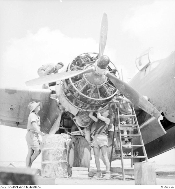 Western Desert. c. 1942. Flight mechanics of No. 454 (Baltimore ...