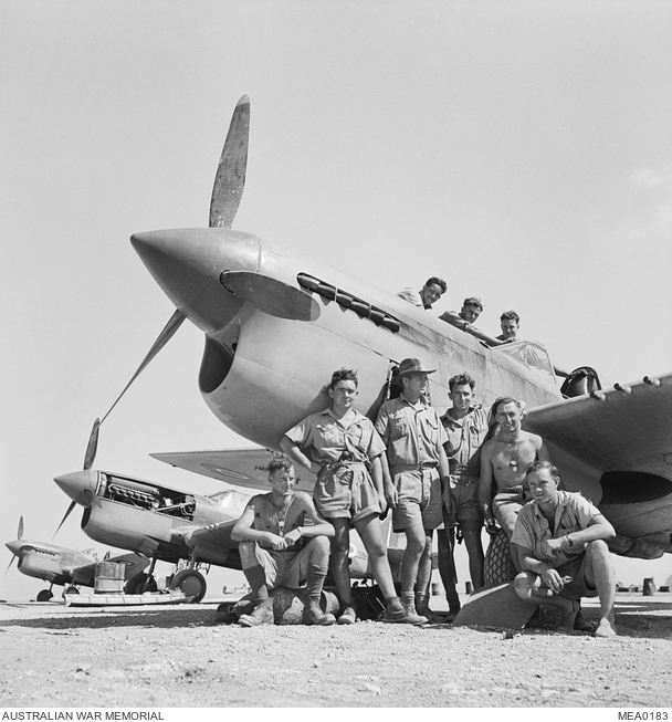 Malta. July 1943. Group portrait of the ground crew of No. 3 Squadron ...
