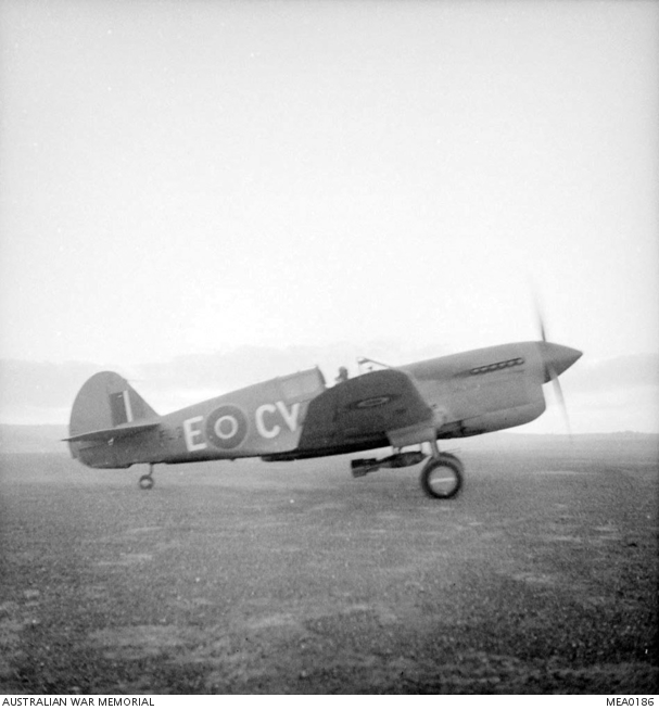 Malta July 1943 A P40 Kittyhawk Aircraft code CV E Of No 3