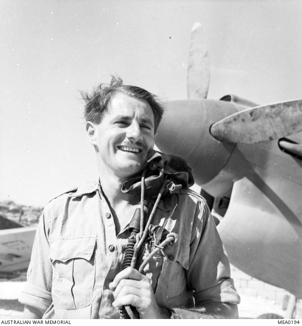 Malta. July 1943. Informal portrait of 61180 Flight Sergeant Arthur H ...