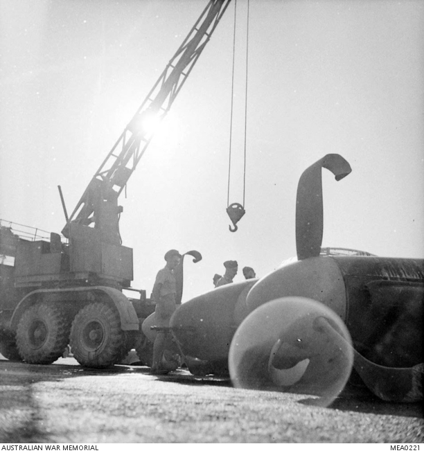 Malta. July 1943. RAAF ground crew operating in repair and salvage ...