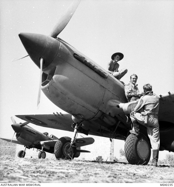 Sicily, Italy. July 1943. RAAF aircrew of No. 450 Squadron RAAF on ...