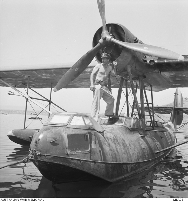 Sicily, Italy. c. September 1943. Pilot Officer John Hooke of Melbourne ...