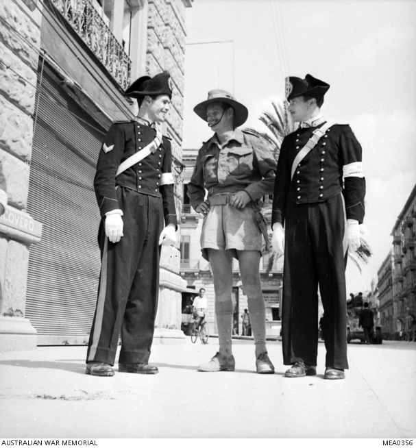 Palermo, Sicily, Italy. 1943. Sergeant M. Kingham, RAAF, of Melbourne ...