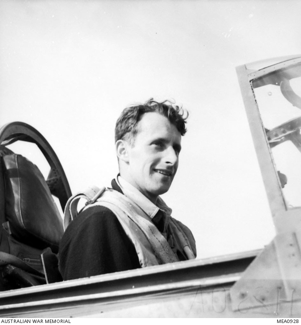 Italy. 1943-11. Portrait of Squadron Leader Brian Eaton, Commanding ...