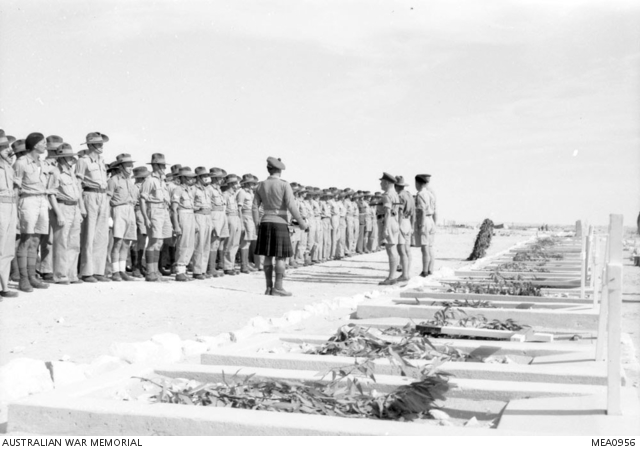 El Alamein, Egypt. 11 November 1943. Members of the AIF Prisoners of ...