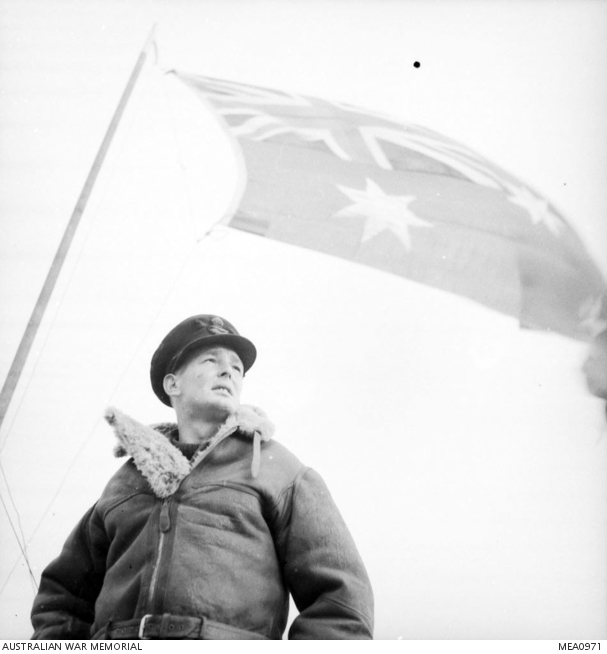 Mileni, Italy. c. November 1943. Portrait of Squadron Leader Jack ...