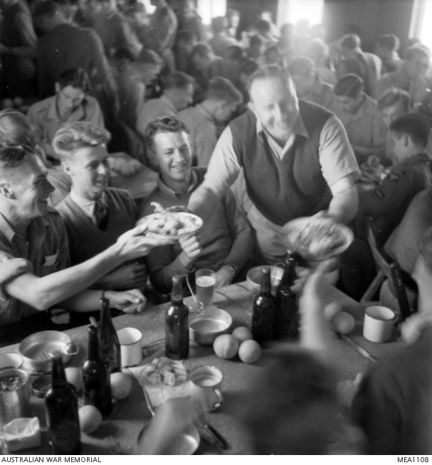 El Daba, Egypt. 25 December 1943. Members of No. 451 (Spitfire ...