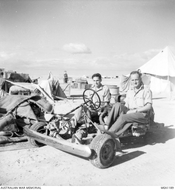 El Daba, Egypt. c. December 1943. The inventor Joe Branch of Port ...