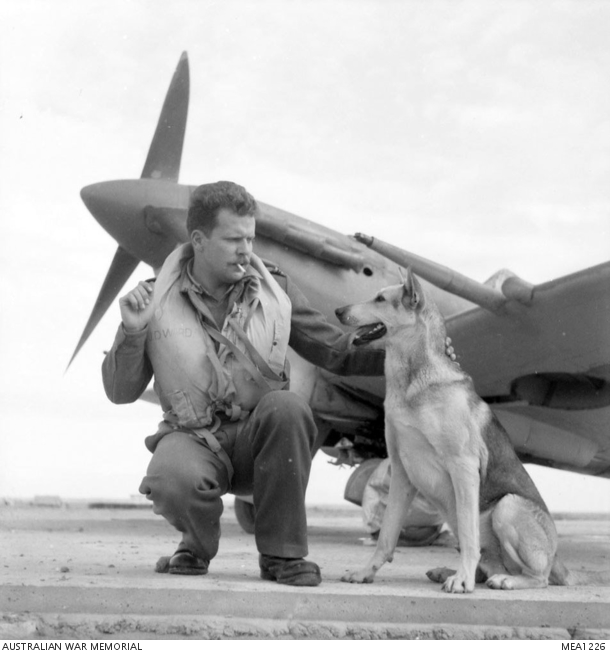 Informal portrait of 408177 Flying Officer (FO) John Duncan Ward of ...
