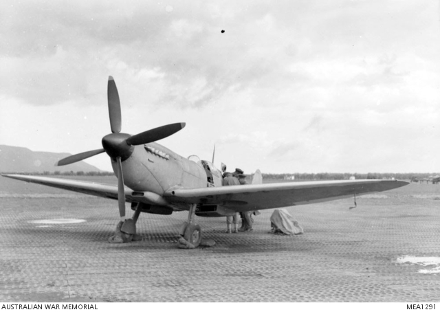 Italy? c. 1943. A PR XI Spitfire aircraft of No. 451 Squadron RAAF on ...