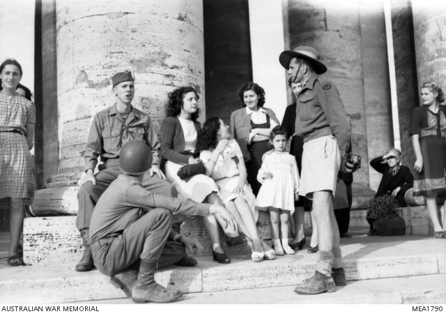Rome, Italy. June 1944. After the occupation of Rome by Allied troops ...