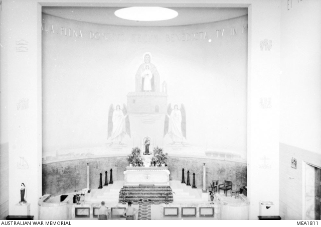 Guidonia, Italy. c. June 1944. The interior of an Italian church in ...
