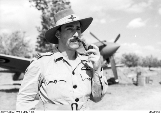 San Angelo, Italy. c. May 1944. Informal portrait of Flight Lieutenant ...