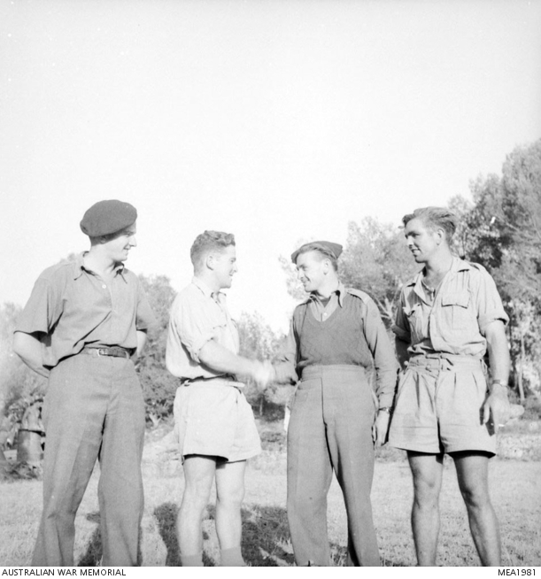Cuers, Southern France. September 1944. Gunner J. C. Alexander of Cape ...