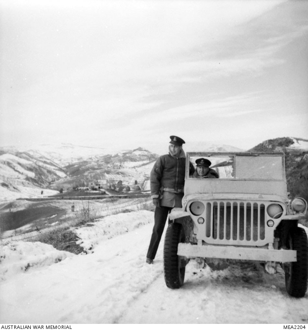 Italy. c. 1944. Squadron Leader D. Scanlon, medical officer of the ...