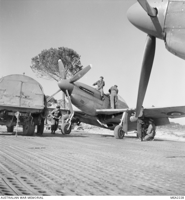Cervia, Italy. c. March 1945. With the Spring offensive in full swing ...