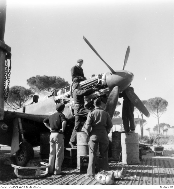 Cervia, Italy. c. March 1945. With the Spring offensive in full swing ...
