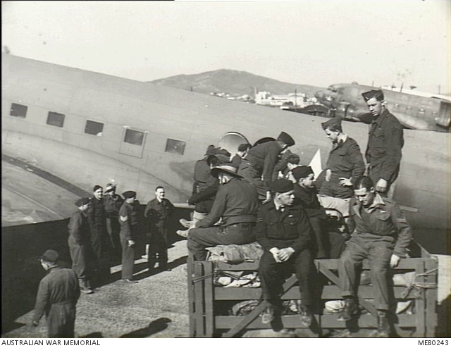 Gibraltar, Spain. c. 17 January 1945. Ground crew members of No. 458 ...