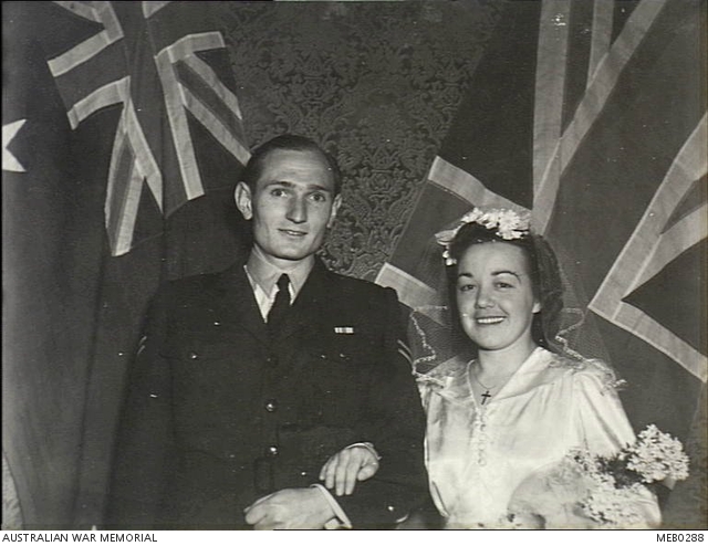 Rome, Italy. 7 April 1945. After the wedding of 115358 Corporal Leon ...