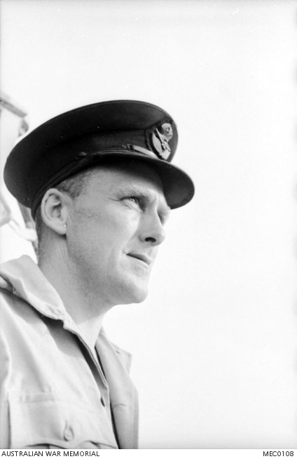 Probably Tunisia. 1943. Informal portrait of Flight Lieutenant Godfrey ...