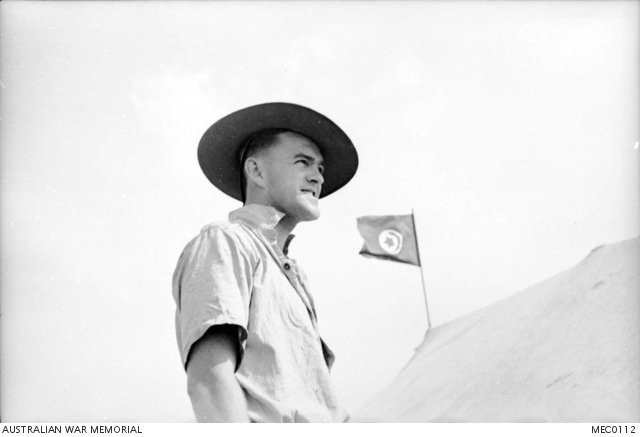 Tunis, Tunisia. 1943. Informal portrait of Sergeant P. M. Callaghan ...