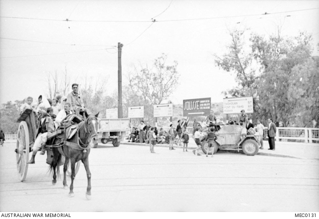 Tunis, Tunisia. May 1943. Signposts point the way on a street corner in ...