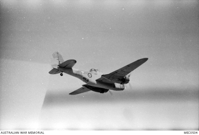 Berca, Cyrenaica, Libya. c. 1944. A Martin Baltimore aircraft of No ...