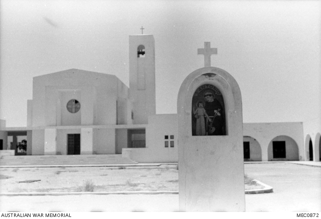 Libya. c. 1943. The Italians built this modern little church in Libya ...