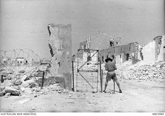 Sidi Barrani, Egypt. c. 1943. View of the damaged buildings at Sidi ...