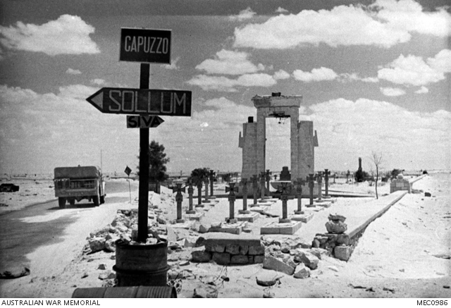 Fort Capuzzo, Western Desert, Egypt. c. 1943. On the road to Salum ...