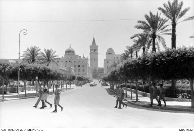 Tripoli, Syria. c. 1944. View of the city of Tripoli. Note the large ...