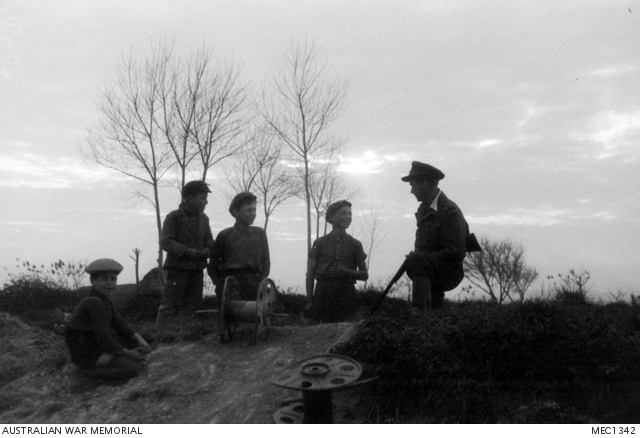 Cutella, Italy. April 1944. Flying Officer (FO) H. R. Hannaford of ...