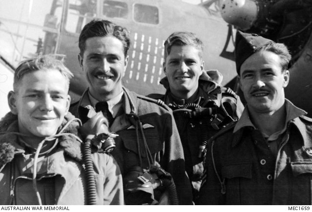 Falconara, Italy. c. November 1944. Informal portrait of the crew of a ...