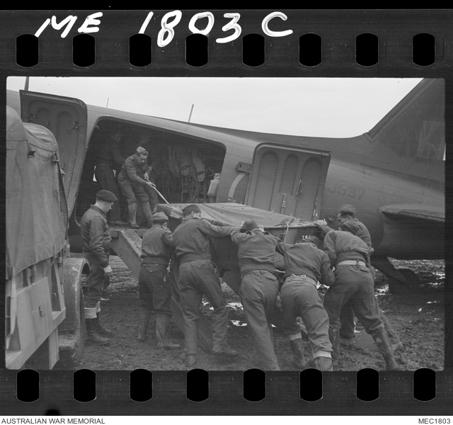 Bari, Italy. 17 January 1945. Douglas C47 Dakota aircraft of No. 267 ...