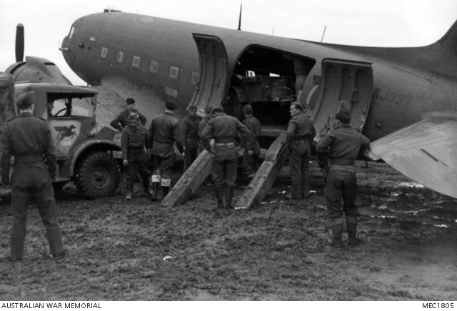 Bari, Italy. 17 January 1945. Douglas C47 Dakota aircraft of No. 267 ...