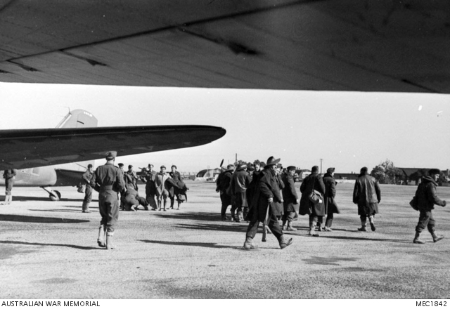 Gibraltar. 31 January 1945. Members of No. 458 Squadron RAAF at ...