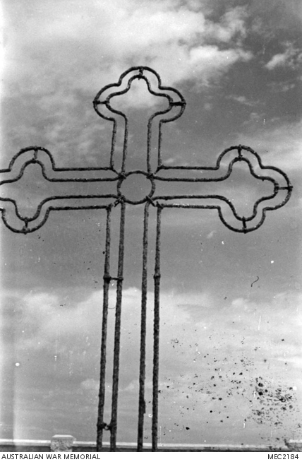 Malta. c. July 1943. An iron cross. | Australian War Memorial