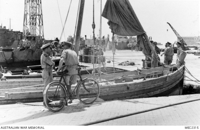 Augusta, Sicily, Italy. c. August 1943. View of a port in Sicily at ...