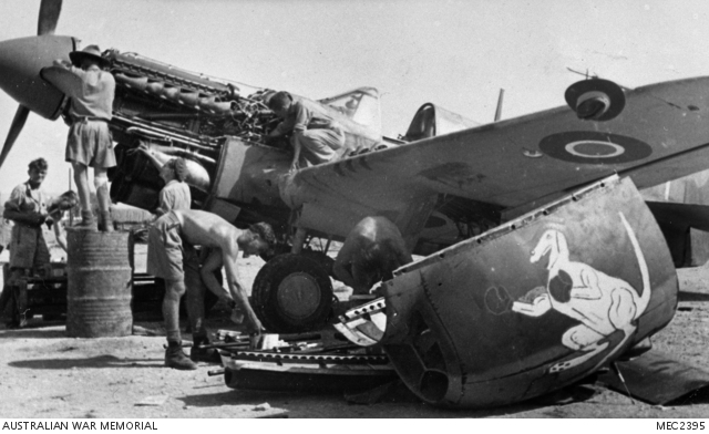 Italy. 1943. Ground crew personnel of No. 450 Squadron RAAF, now ...