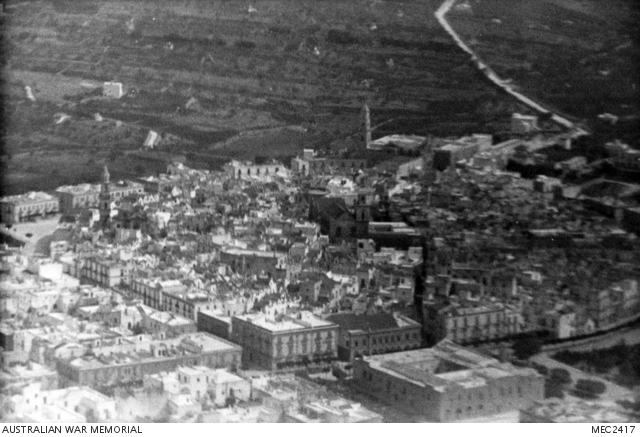 Taranto, Italy. 1943. General view of a large city in Southern Italy ...